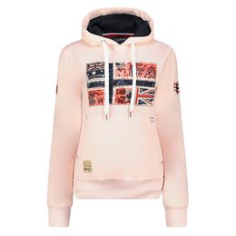 Geographical Norway Hoodie "Gpepe2" in Rosa - 62% | Gr&ouml;&szlig;e M | Damen-sweatshirts-jacken
