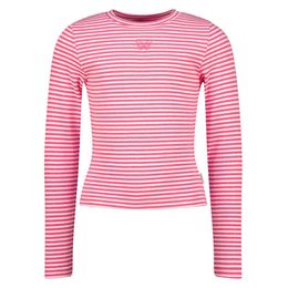 Vingino Longsleeve in Pink/ Wei&szlig; - 45% | Gr&ouml;&szlig;e 140 | Kinder-longsleeves