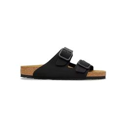Birkenstock Leder-Pantoletten "Arizona" in Schwarz - 12% | Gr&ouml;&szlig;e 39 | Damen-pantoletten