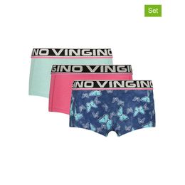 Vingino 3er-Set: Pantys in T&uuml;rkis/ Pink/ Blau - 50% | Gr&ouml;&szlig;e 122/128 | Kinder-waesche