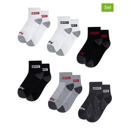 Levi's Kids 6er-Set: Socken in Wei&szlig;/ Schwarz/ Grau - 33% | Gr&ouml;&szlig;e 122-134 | Kinder-socken-strumpfhosen