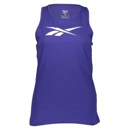 Reebok Trainingstop '' ́TE Graphic Vector'' in Blau - 40% | Gr&ouml;&szlig;e M | Damen-outdoor-tops-shirts