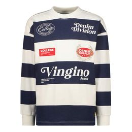 Vingino Sweatshirt in Dunkelblau/ Wei&szlig; - 53% | Gr&ouml;&szlig;e 176 | Kinder-sweatshirts-jacken