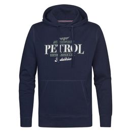 PETROL INDUSTRIES Hoodie in Dunkelblau - 46% | Gr&ouml;&szlig;e L | Herren-sweatshirts-jacken