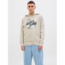 Jack & Jones Jack & Jones Hoodie "Hawaii" in Creme - 65% | Gr&ouml;&szlig;e XL | Herren-sweatshirts-jacken