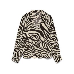 V&eacute;ro Moda Vero Moda Bluse in Beige/ Schwarz - 54% | Gr&ouml;&szlig;e XL | Damen-blusen