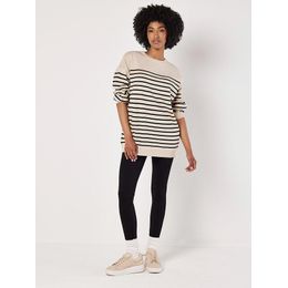 Apricot Pullover in Creme/ Schwarz - 63% | Gr&ouml;&szlig;e M | Damen-pullover-cardigans