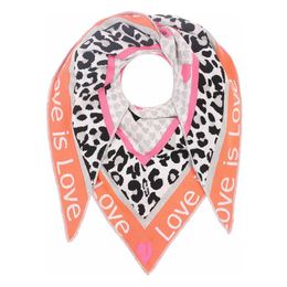 Zwillingsherz Dreieckstuch "Love is Love" in Bunt - (L)200 x (B)130 cm - 40% | Damen-schals-tuecher