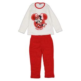 Disney Minnie Mouse Pyjama in Wei&szlig;/ Rot - 72% | Gr&ouml;&szlig;e 128 | Kinder-waesche