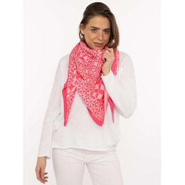 Zwillingsherz Dreieckstuch "Luxus Design" in Pink - (L)200 x (B)130 cm - 38% | Damen-schals-tuecher