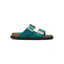 Birkenstock Leder-Pantoletten "Arizona" in Gr&uuml;n - 12% | Gr&ouml;&szlig;e 37 | Damen-pantoletten