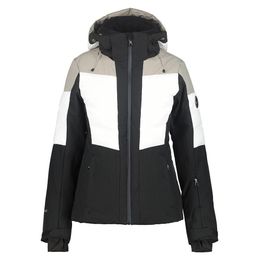 Icepeak Ski-/ Snowboardjacke "Florala" in Beige/ Wei&szlig;/ Schwarz - 56% | Gr&ouml;&szlig;e 44 | Damen-outdoorjacken