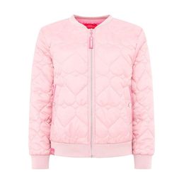 Zwillingsherz Bomberjacke "Be Happy" in Rosa - 47% | Gr&ouml;&szlig;e M | Damenjacken