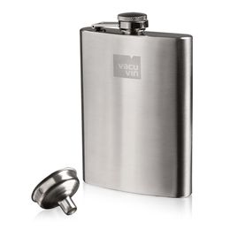 Vacu Vin Taschenflasche in Silber - 230 ml - 16% | Damen-outdoor-ausruestung