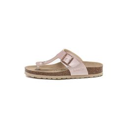 BABUNKERS Family Leder-Zehentrenner in Rosa in Rosa - 45% | Gr&ouml;&szlig;e 40 | Damen-sandalen