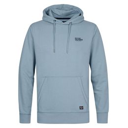 PETROL INDUSTRIES Hoodie in Hellblau - 55% | Gr&ouml;&szlig;e XL | Herren-sweatshirts-jacken
