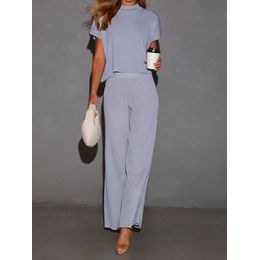 Milan Kiss 2tlg. Outfit in Hellblau - 65% | Gr&ouml;&szlig;e M | Damen-tops