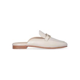 Liu Jo Leder-Clogs in Creme - 61% | Gr&ouml;&szlig;e 37 | Damen-pantoletten