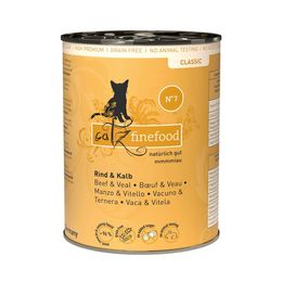 6x400g Catz Finefood Classic N&deg; 7 - Rind & Kalb