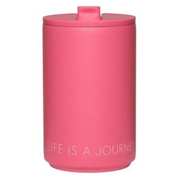 Design Letters Thermobecher "Life is a journey" in Pink - 350 ml - 52% | Damen-outdoor-ausruestung
