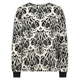 Sublevel Bluse in Schwarz/ Creme - 60% | Gr&ouml;&szlig;e M | Damen-blusen