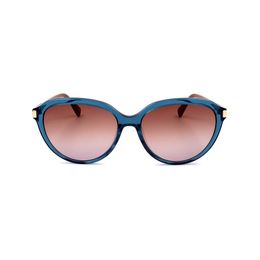 Longchamp Damen-Sonnenbrille in Blau/ Braun - 56% | Gr&ouml;&szlig;e 56 | Damen-brillen