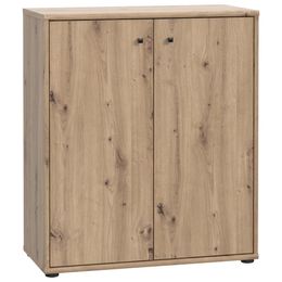 Kommode, Eiche Artisan, Holzwerkstoff, 2 F&auml;cher, 73.7x85.5x34.8 cm, Typenauswahl, Beim&ouml;bel erh&auml;ltlich, stehend, Wohnzimmer, Kommoden & Sideboards, Kommoden