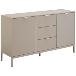 Mid.you Sideboard, Kaschmir, Holzwerkstoff, 2 F&auml;cher, 3 Schublade(n) Schubladen, 140x80x40 cm, Bsci, Wohnzimmer, Kommoden & Sideboards, Sideboards