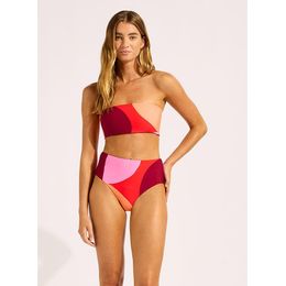 Seafolly Bikini-Hose in Rot/ Rosa - 60% | Gr&ouml;&szlig;e L | Damen-bademode