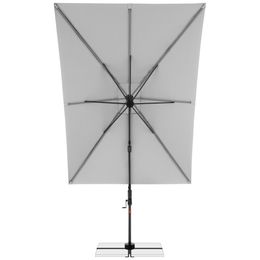 Doppler Ampelschirm Myzone Led Hellgrau ca. 300x220cm