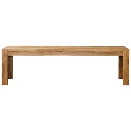 P & B Sitzbank, Eiche, Holz, Wildeiche, massiv, 2-Sitzer, 160x45x33 cm, Esszimmer, B&auml;nke, Sitzb&auml;nke