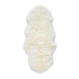 Linea Natura Schaffell Albany, Wei&szlig;, Fell, Tier, Tierform, 65x145 cm, Reach, AZO-frei, f&uuml;r Fu&szlig;bodenheizung geeignet, pflegeleicht, Teppiche & B&ouml;den, Teppiche, Fellteppiche