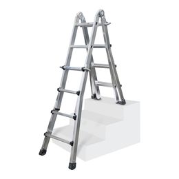 ILLER-LEITER Teleskopleiter Levelmaster 4x6 St. 64206 ; Iller Leiter)