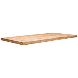 Valdera Tischplatte, Eiche, Holz, Wildeiche, massiv, rechteckig, 90x6x160 cm, Esszimmer, Tische, Esstische, Tischsysteme, Tischplatte