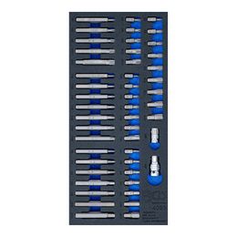 BGS-technic BGS Werkstattwageneinlage 1/3: Kombi-Bit-Satz 49 teilig ; BGS technic (4093)