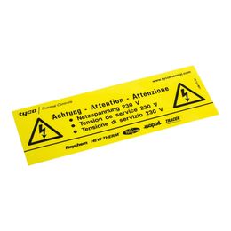 nVent Thermal Kennzeichnungsaufkleber -Elektrisch beheizt- LAB-ETL-DE/FR/IT (148648-000)
