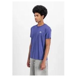T-Shirt Alpha Industries "Backprint T-Shirt", Herren, Gr. XL, lila (night lila), Obermaterial: 100% Baumwolle, Shirts T-Shirt