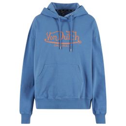 Kapuzenpullover Von Dutch "Von Dutch MARLEY SWEATS", Damen, Gr. M, blau, 100% Baumwolle, mehrfarbig, normal, ohne Ausschnitt, Pullover Kapuzenpullover