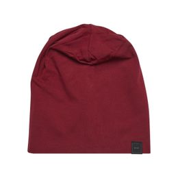 Beanie MSTRDS "MSTRDS Unisex Jersey Beanie", Herren, Gr. Youth, maroon, Baumwolle, M&uuml;tzen Beanie