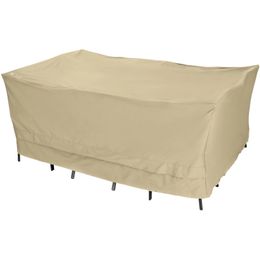 Abdeckhaube Tepro "Universal", beige, B:250cm H:150cm T:95cm, Polyester, H&uuml;llen, f&uuml;r rechteckige Sitzgruppen &aacute; 250x150 cm