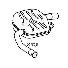 VEGAZ Endschalld&auml;mpfer fs748 f&uuml;r Ford