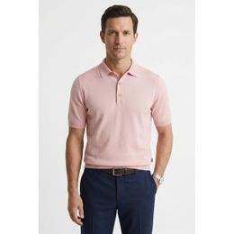 Kurzarmpullover BOSS "Nolano", Herren, Gr. L, light, pastel pink686, Strick, Obermaterial: 100% Schurwolle, unifarben, regular fit h&uuml;ftbedeckend, Rippb&uuml;ndchen, Pullover, aus Schurwolle, Polokragen