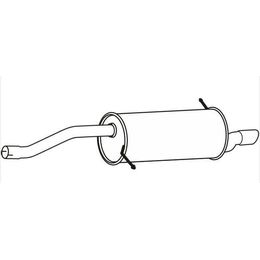 VEGAZ Endschalld&auml;mpfer fs769 f&uuml;r Ford