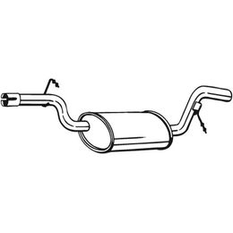 BOSAL Mittelschalld&auml;mpfer 233157 f&uuml;r VW
