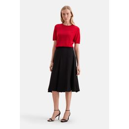 Midirock Seidensticker, Damen, Gr. 38, schwarz, 75% Acetat 25% Polyester, normal, R&ouml;cke