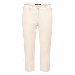 Stoffhose Betty Barclay "Damen Slim Fit", Damen, Gr. 38, Normalgr&ouml;&szlig;en, grau beige, Obermaterial: 97% Baumwolle, 3% Elasthan, Basic, slim fit 3/4-L&auml;nge, Hosen Stoffhose