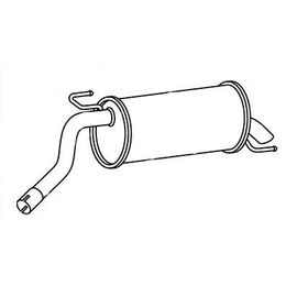VEGAZ Endschalld&auml;mpfer fts562 f&uuml;r Fiat