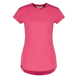 alife and kickin Rundhalsshirt ALIFE & KICKIN "Damen TabithaAK A Kurzarmshirt, Shirt", Damen, Gr. L, flamingo, 50% Viskose, 50% Baumwolle, Shirts Rundhalsshirt, leichtes T-Shirt aus Materialmix mit Rundhals und Modal