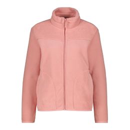 alife and kickin Fellimitatjacke ALIFE & KICKIN "Damen LysannAK T &Uuml;bergangsjacke, Jacke", Damen, Gr. L, rose pink, 100% Polyester, Jacken, mit Stehkragen aus Teddyfleece und weichem Materialmix