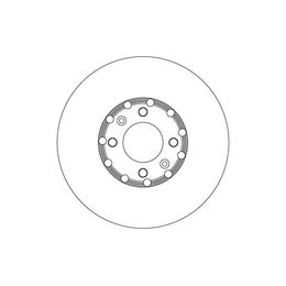 TRW Bremsscheibe df6818 249mm 10mm f&uuml;r DS
